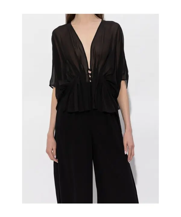 Max Mara V-neck Kimono Coat