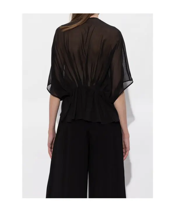 Max Mara V-neck Kimono Coat