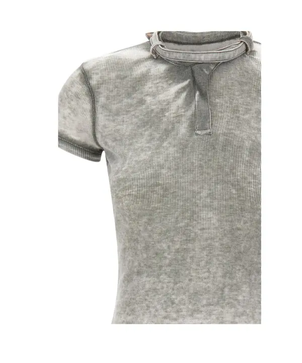 DIESEL® T-shirt Teresa Cropped Ribbed