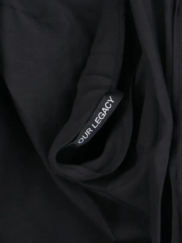 Our Legacy Virtuous Draped Neck Top - Black