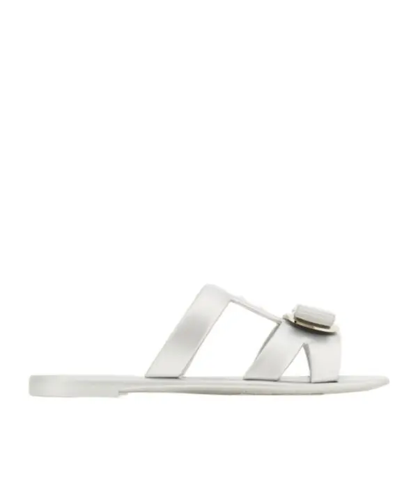 FERRAGAMO Vara Plate Strappy Slides