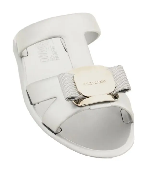 FERRAGAMO Vara Plate Strappy Slides
