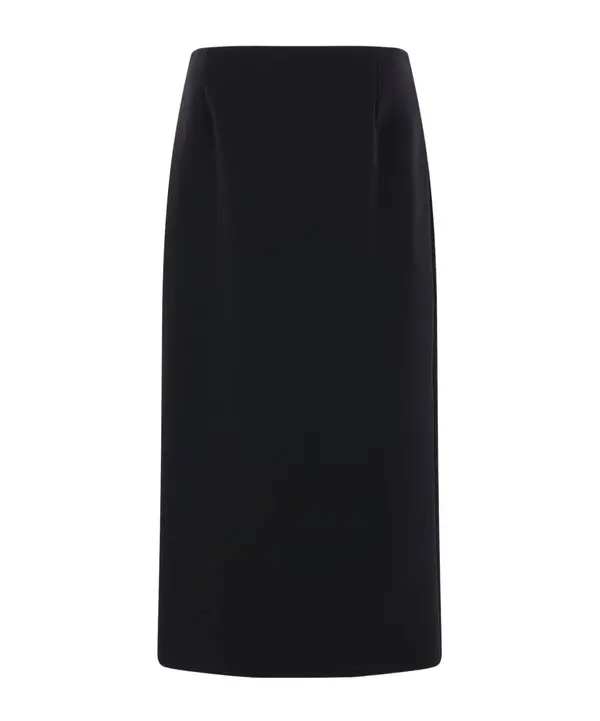 THE ROW Talor Pencil Midi Skirt - Black