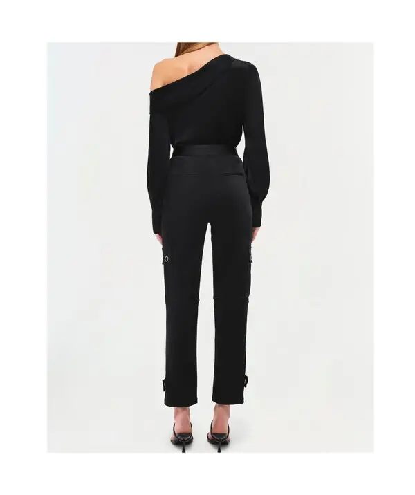 Simkhai Alice Cold-shoulder Satin Blouse