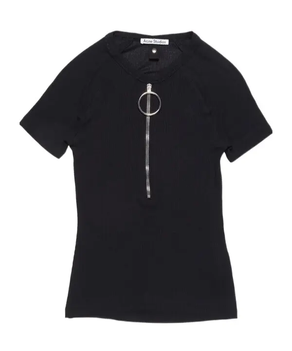 Acne Studios Zip Short-sleeve Top