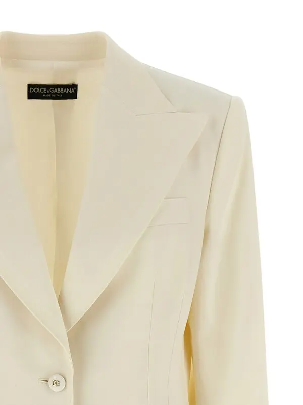 Dolce & Gabbana Turlington Single-breasted Blazer - White