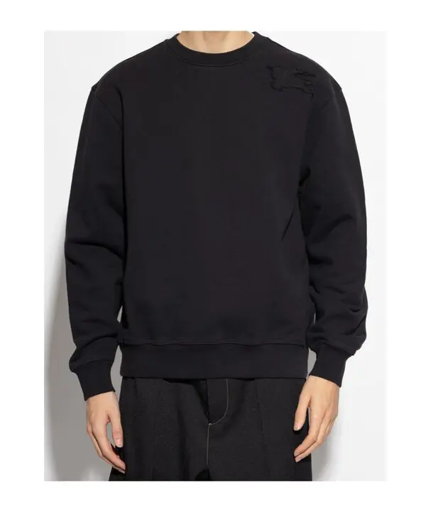Burberry Crewneck Sweatshirt With Logo Patch