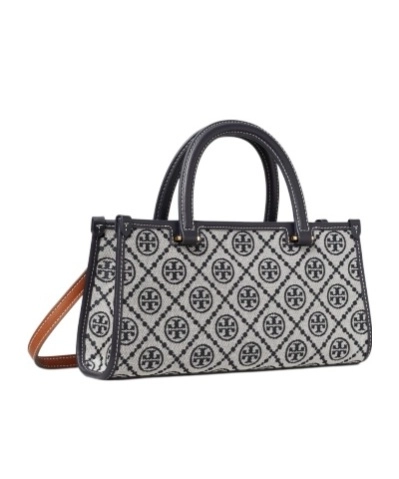 Tory Burch T Monogram East-west Tote Bag - Navy
