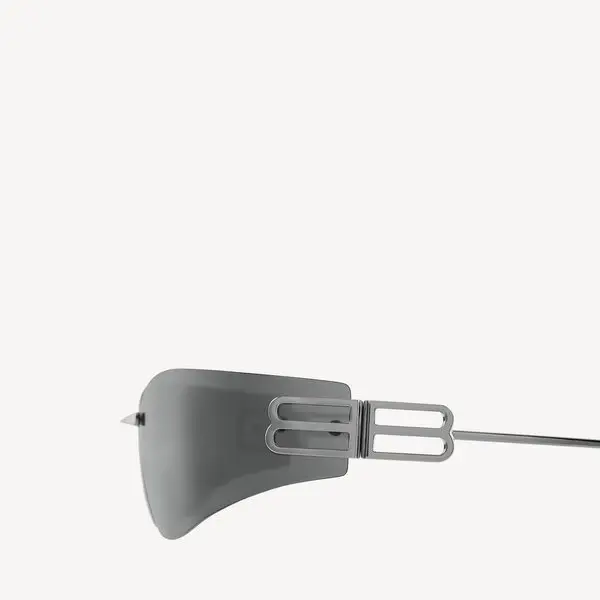 Balenciaga Wrap-around Sunglasses With D-frame Shape - Silver