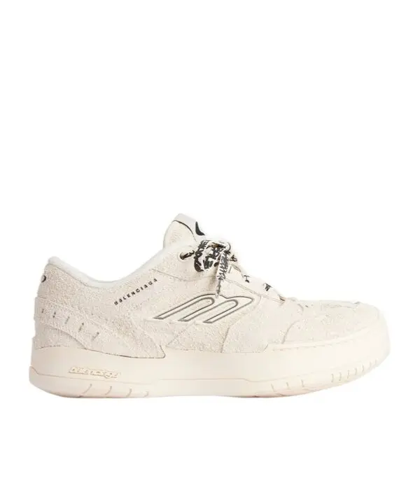 Balenciaga Hamptons Platform Sneakers - Beige/black