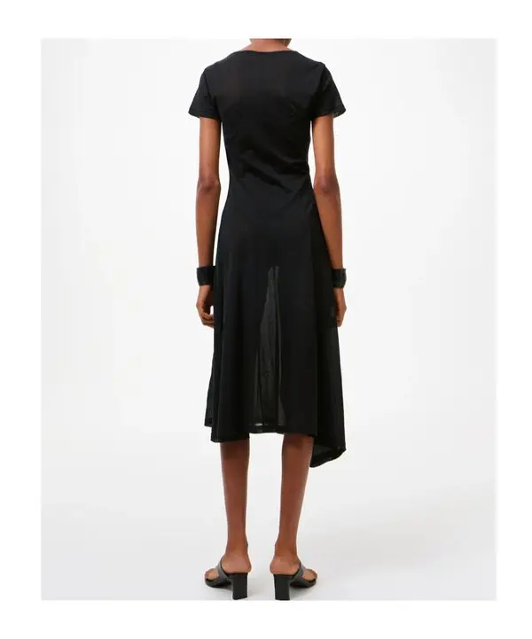Our Legacy Short-sleeve Asymmetrical Hem Midi Dress