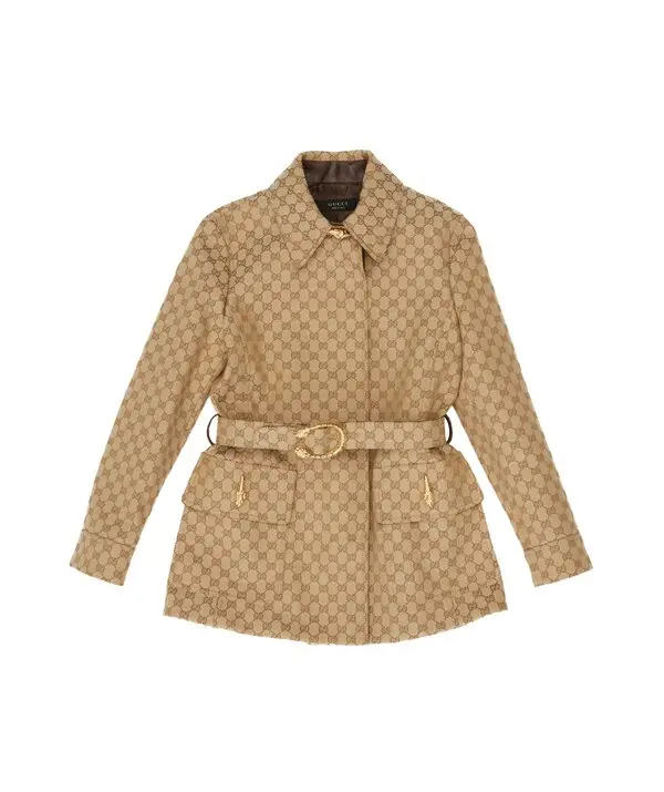 Gucci Monogram Belted Jacket