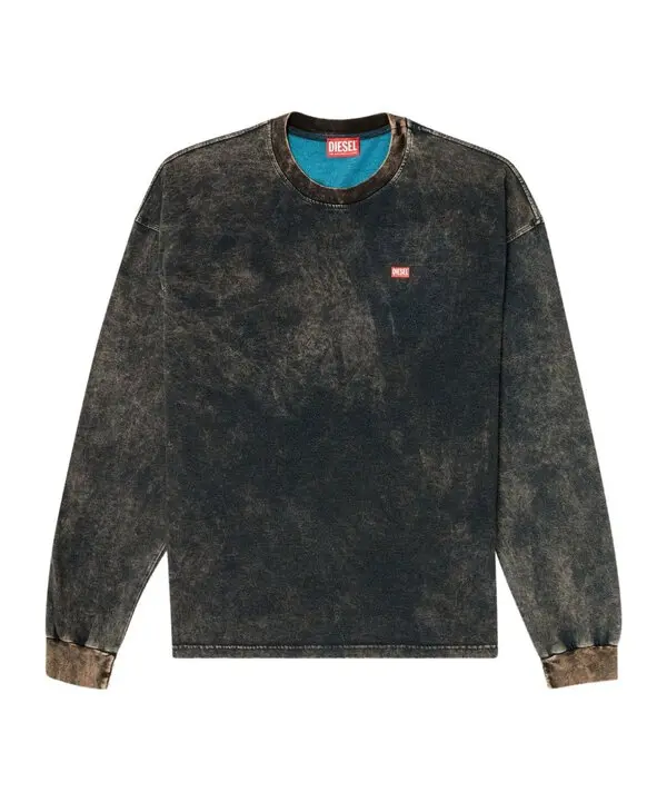 DIESEL® T-boxt-ls-t3 Long-sleeved T-shirt - Black