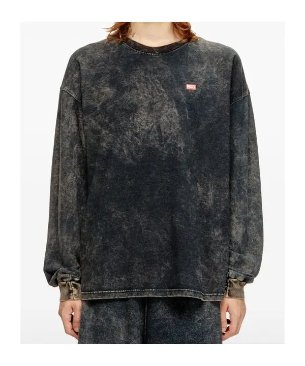 DIESEL® T-boxt-ls-t3 Long-sleeved T-shirt - Black