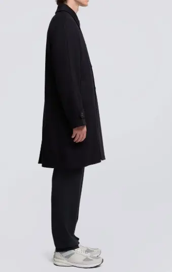 Aspesi Single-breasted Button-fastening Coat - Black