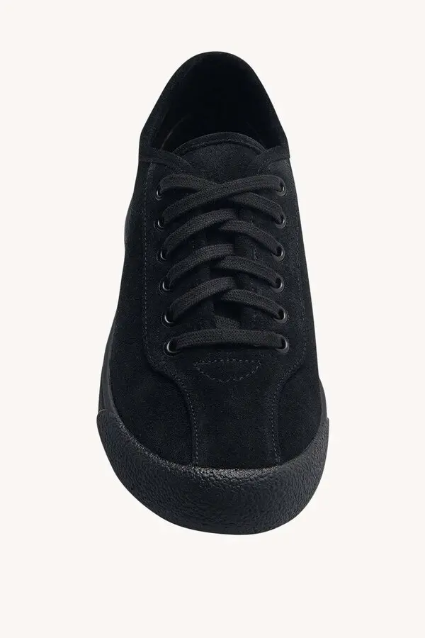 THE ROW Suede Lace-up Sneakers - Black