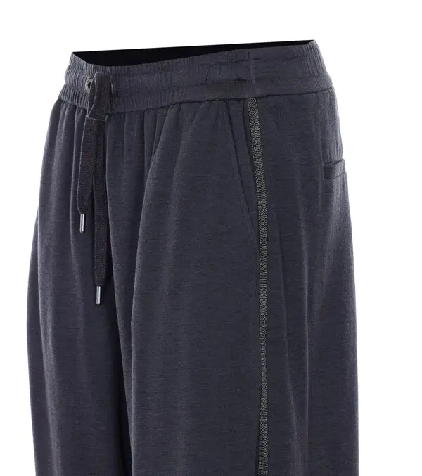 Brunello Cucinelli Drawstring Straight-leg Trousers