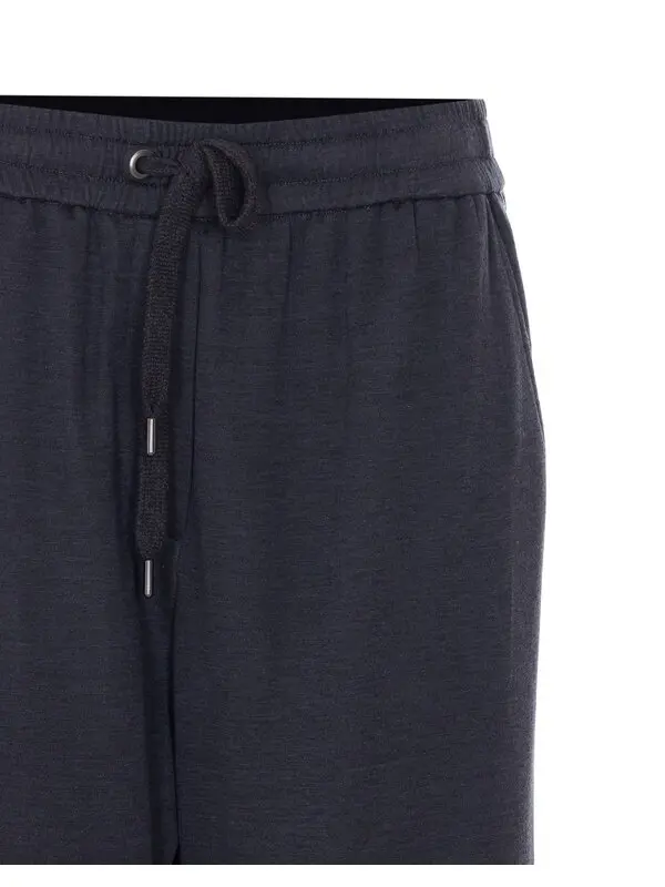 Brunello Cucinelli Drawstring Straight-leg Trousers