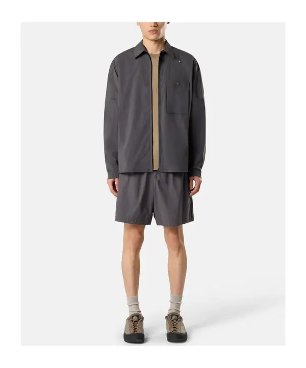 Stone Island Logo Embroidered Zipped Shirt