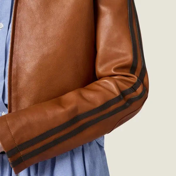 Miu Miu Nappa Leather Moto Jacket