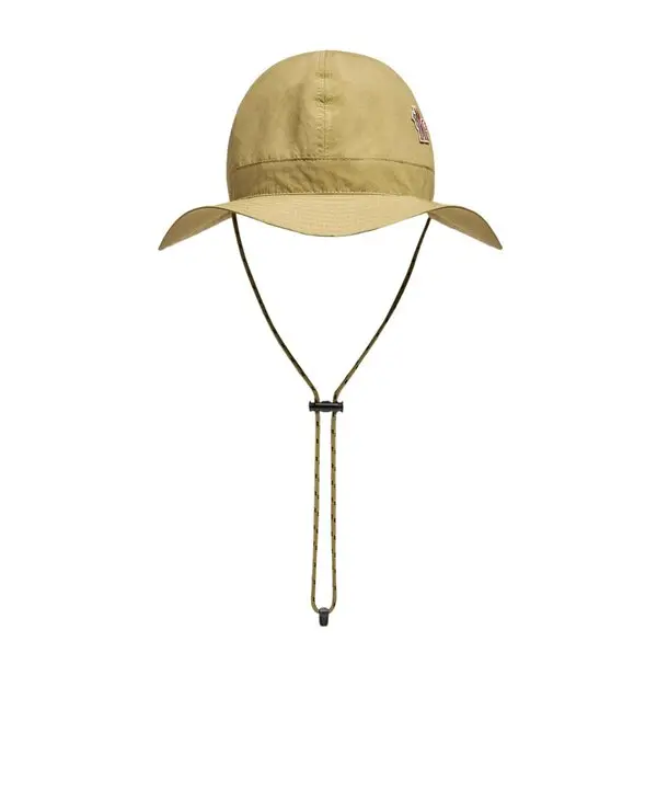 Moncler Wide Brim Bucket Hat - Khaki