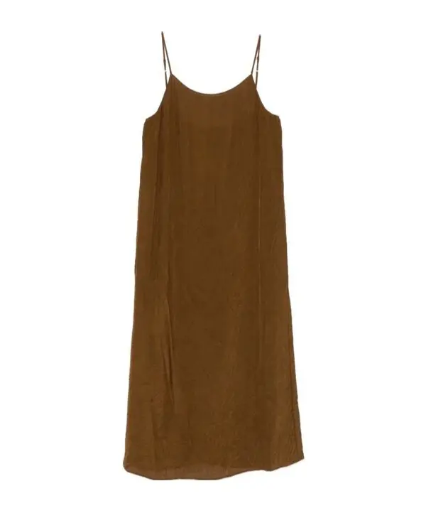 UMA WANG Anaya Strappy Midi Dress - Brown