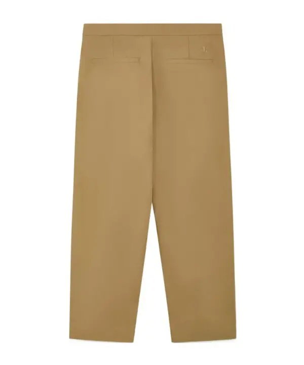 JIL SANDER Cotton Tapered Trousers - Brown