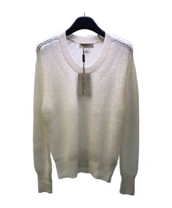Burberry Round Neck Long Sleeve Knitted Pullover