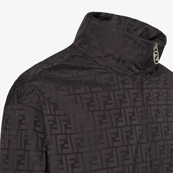 Fendi Ff Jacquard Zipped Bomber Jacket