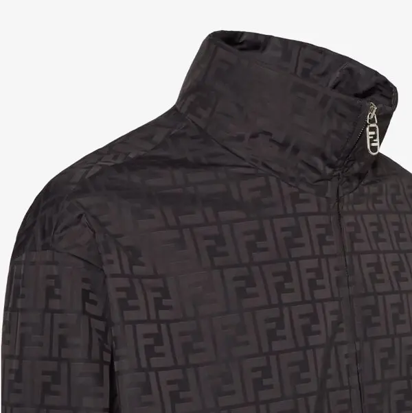 Fendi Ff Jacquard Zipped Bomber Jacket