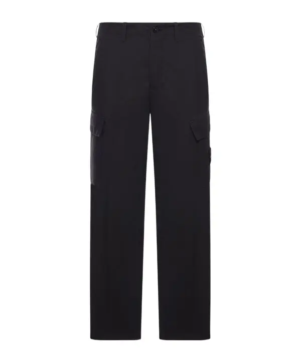Stone Island Belt Loop Casual Pants - Black