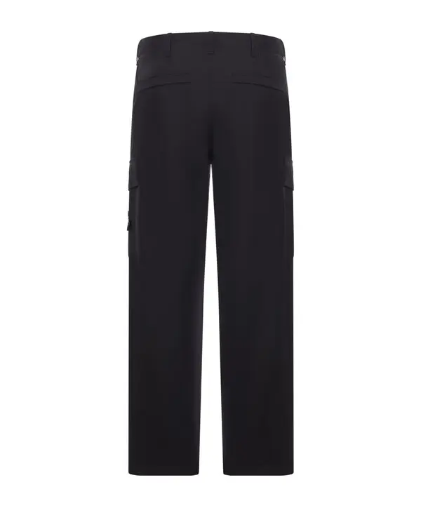 Stone Island Belt Loop Casual Pants - Black