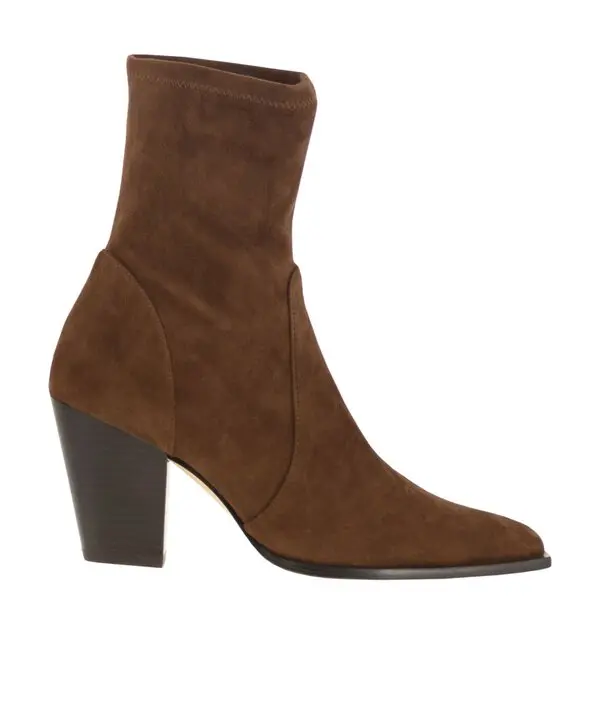 STUART WEITZMAN Jolene Suede Ankle Boots