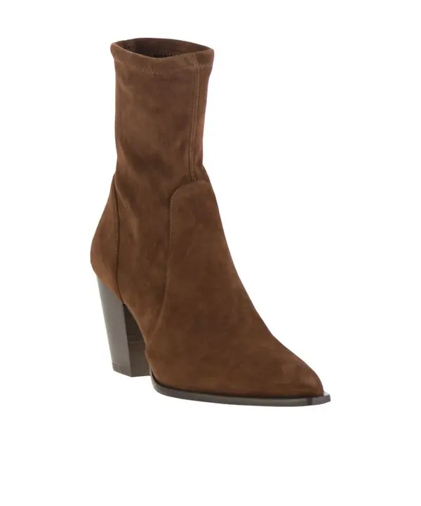 STUART WEITZMAN Jolene Suede Ankle Boots