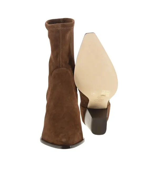 STUART WEITZMAN Jolene Suede Ankle Boots
