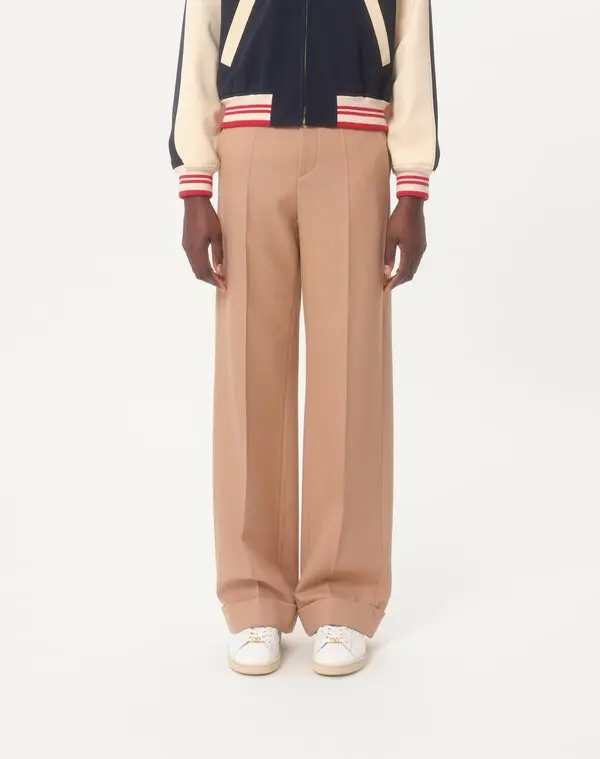 Valentino Garavani Tailored Trousers With Turn-up Hem