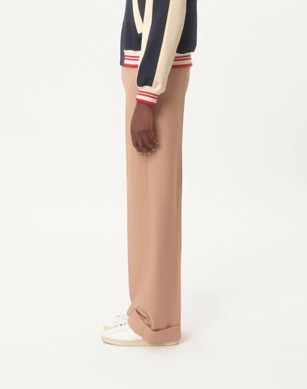 Valentino Garavani Tailored Trousers With Turn-up Hem