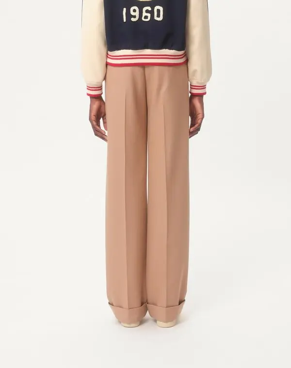Valentino Garavani Tailored Trousers With Turn-up Hem