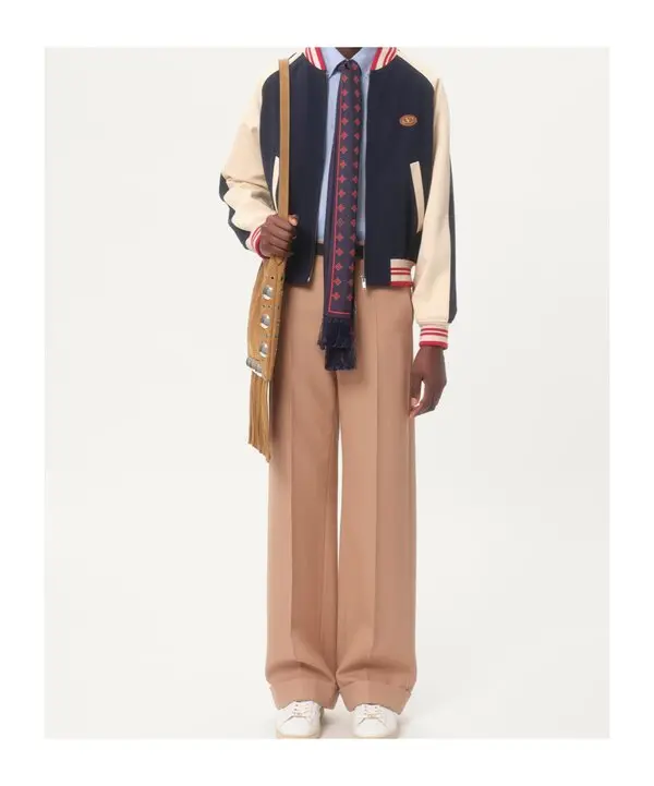 Valentino Garavani Tailored Trousers With Turn-up Hem