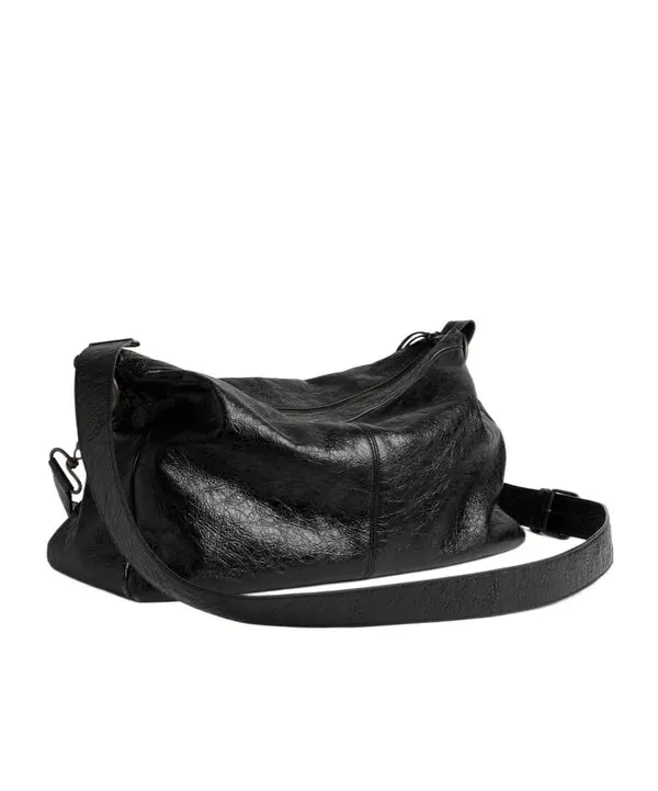 Balenciaga Le City Moto Medium Shoulder Bag - Black