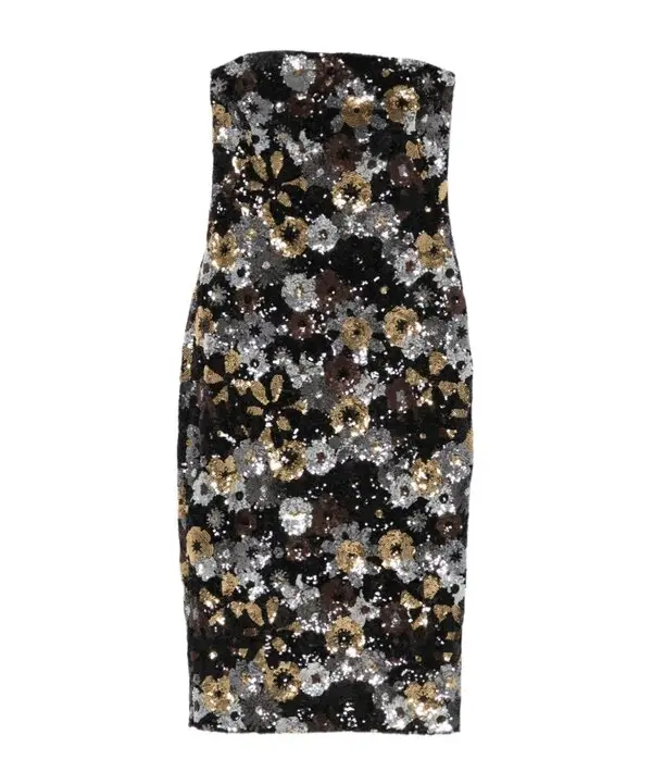 Max Mara Sequin Embellished Off-the-shoulder Midi Dress
