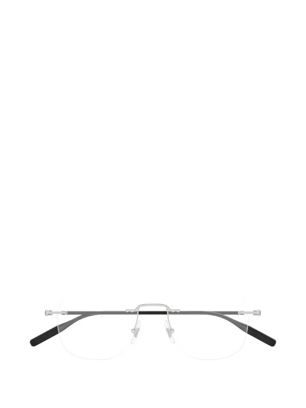 Montblanc Eyewear Rectangle Frame Glasses - White