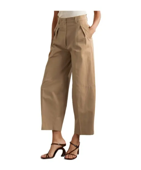 Altuzarra Pleated Cotton-twill Barrel-leg Pants