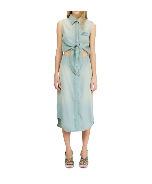 DIESEL® De-susy-s Tie-waist Midi Dress