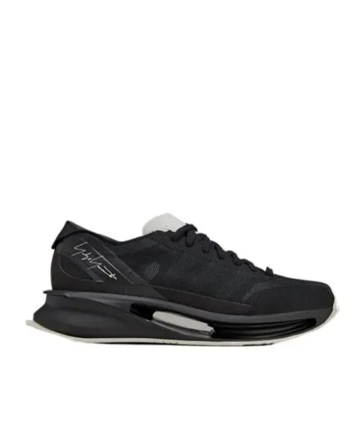 Y3 S-gendo Lace-up Running Sneakers - Black/talc