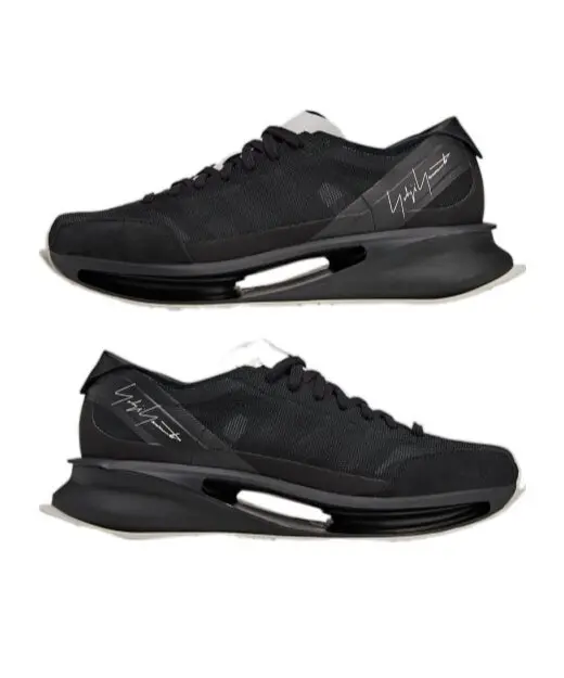 Y3 S-gendo Lace-up Running Sneakers - Black/talc