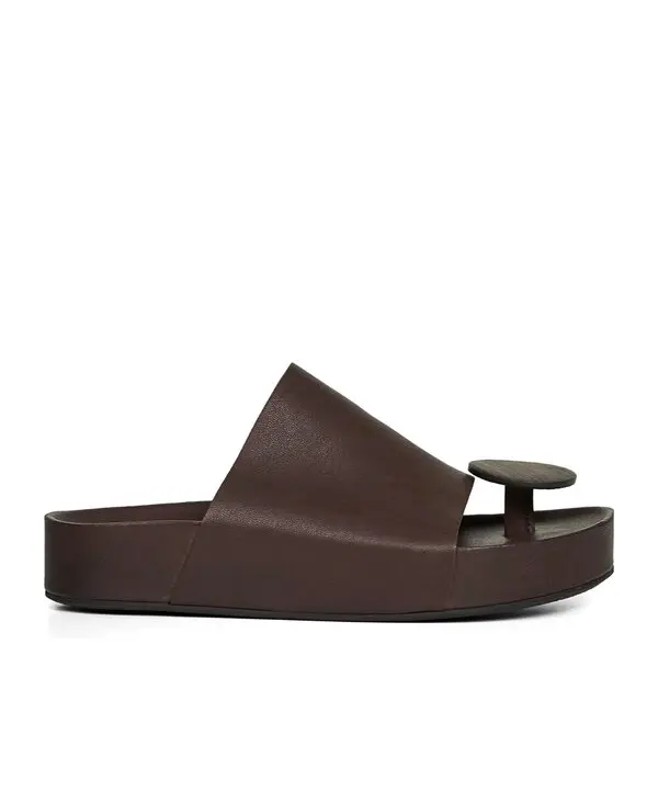 UMA WANG Round Toe Slippers - Black