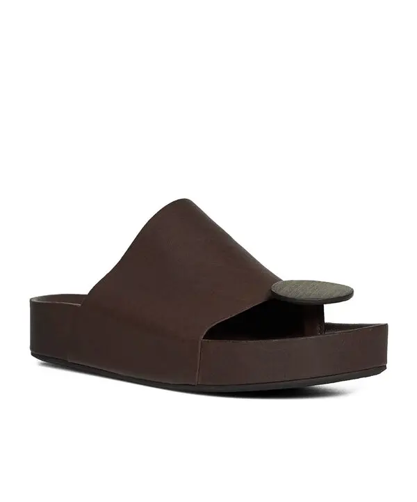 UMA WANG Round Toe Slippers - Black