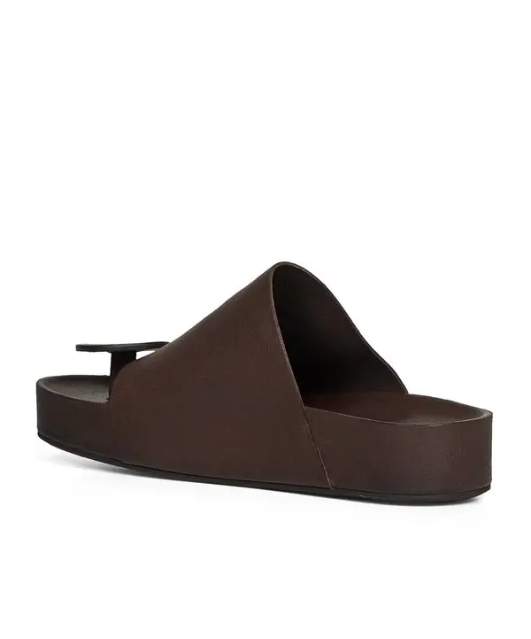 UMA WANG Round Toe Slippers - Black