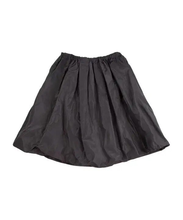 Prada Technical Taffeta Midi Skirt - Rust Red